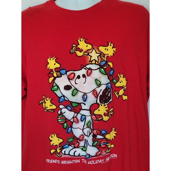 Peanuts | Shirts | Vintage Peanuts Snoopy Friends Brighten The Holiday ...